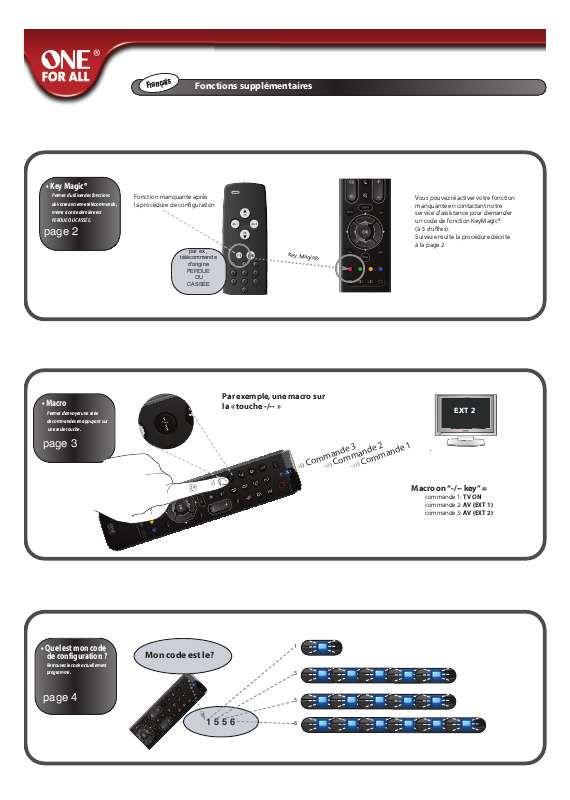 Notice ONEFORALL URC 7110 T l commande Trouver Une Solution Un notice-oneforall-urc-7110-t-l-commande-trouver-une-solution-un